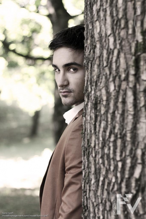 Charming Slovenian male fashion model named Tomi Ranfl