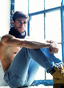 Very attractive Serbian male fashion model Luka
